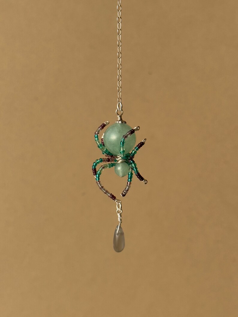 Beaded Spider, Spider Pendant, Spider Charm, Handmade Spider, Spider ...