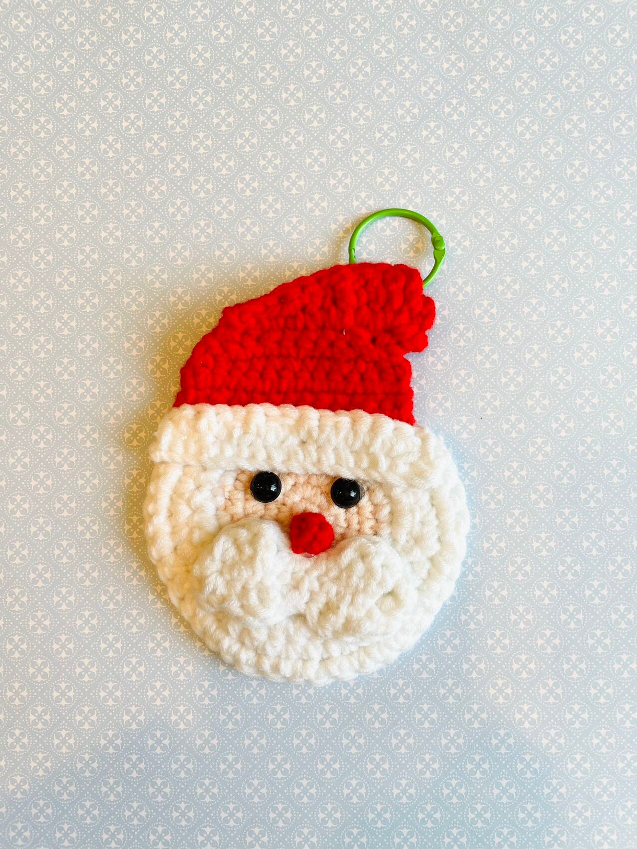 Handmade Crochet Characters Girl and Santa Keychain - Etsy