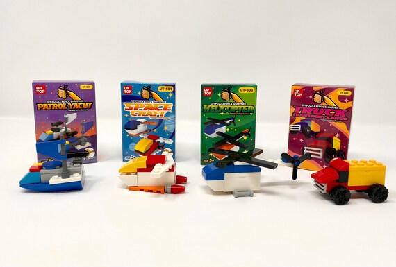 8-pack Unique Kids DIY Brick Block Building Transportation - Etsy