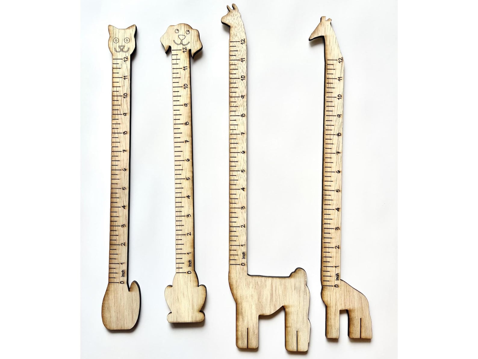 14 Laser Cut Wooden Ruler Inches SVG Instant Download - Etsy