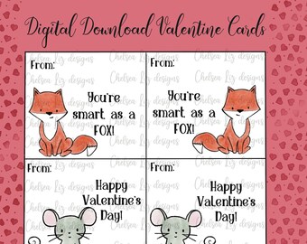Forest Animal Valentines | Valentine's Day Cards | Classroom Exchange ...