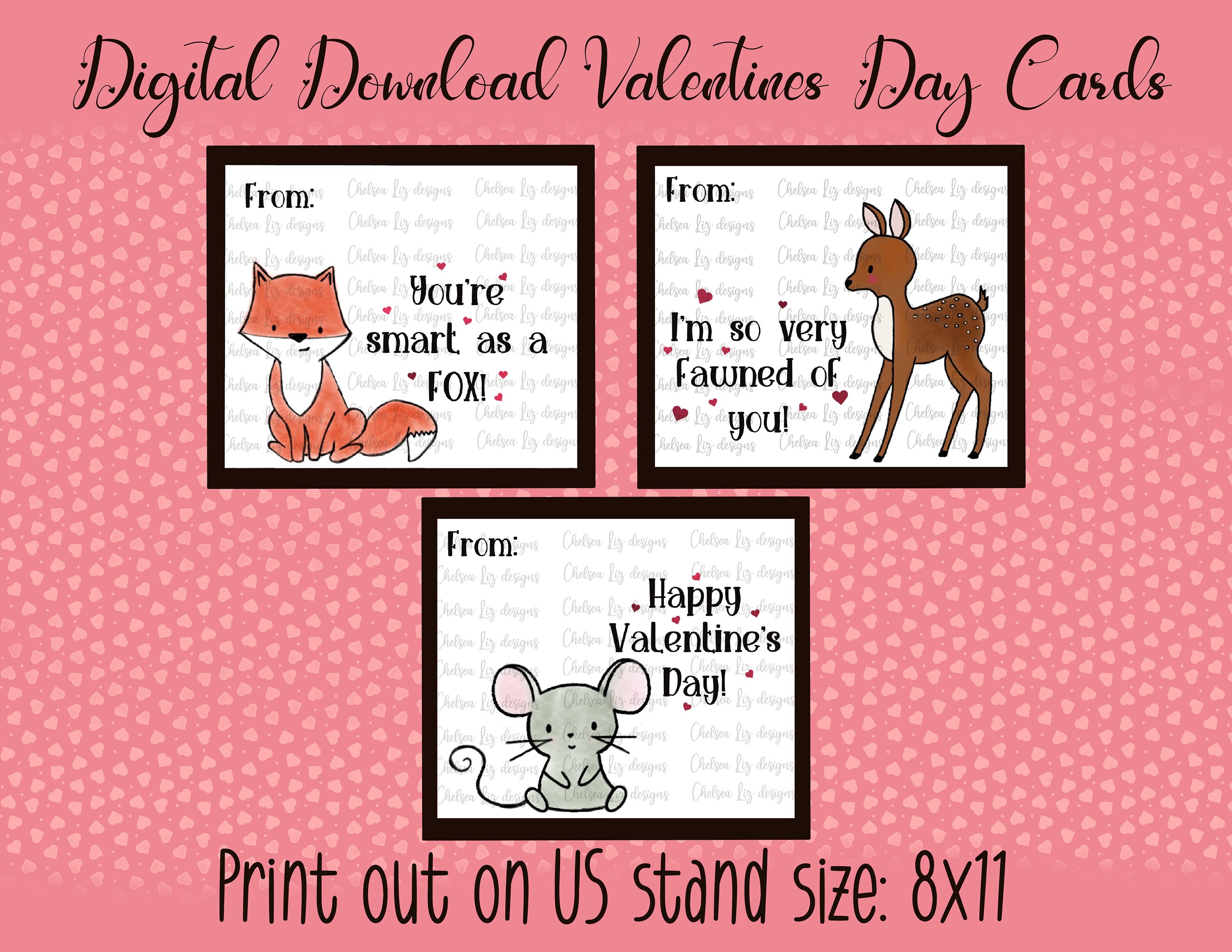 Forest Animal Valentines | Valentine's Day Cards | Classroom Exchange ...