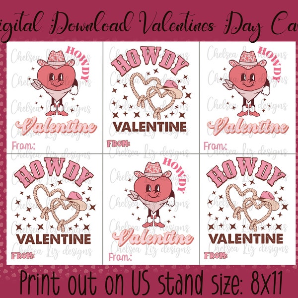 Retro Valentine Card - Etsy