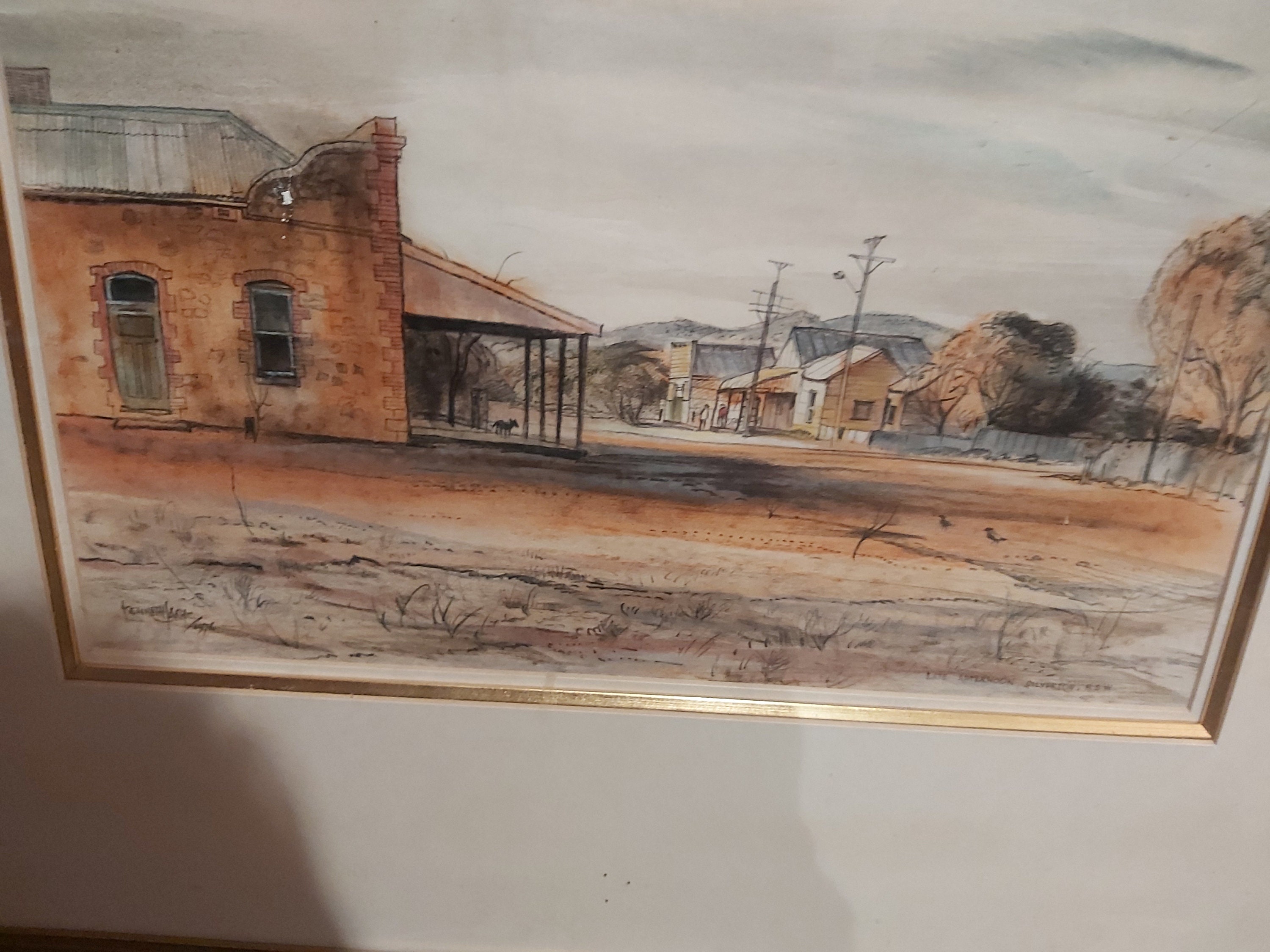 Kenneth Jack 1924-2006 Water Colour Painting 1976 silverton Nsw S2737cm ...