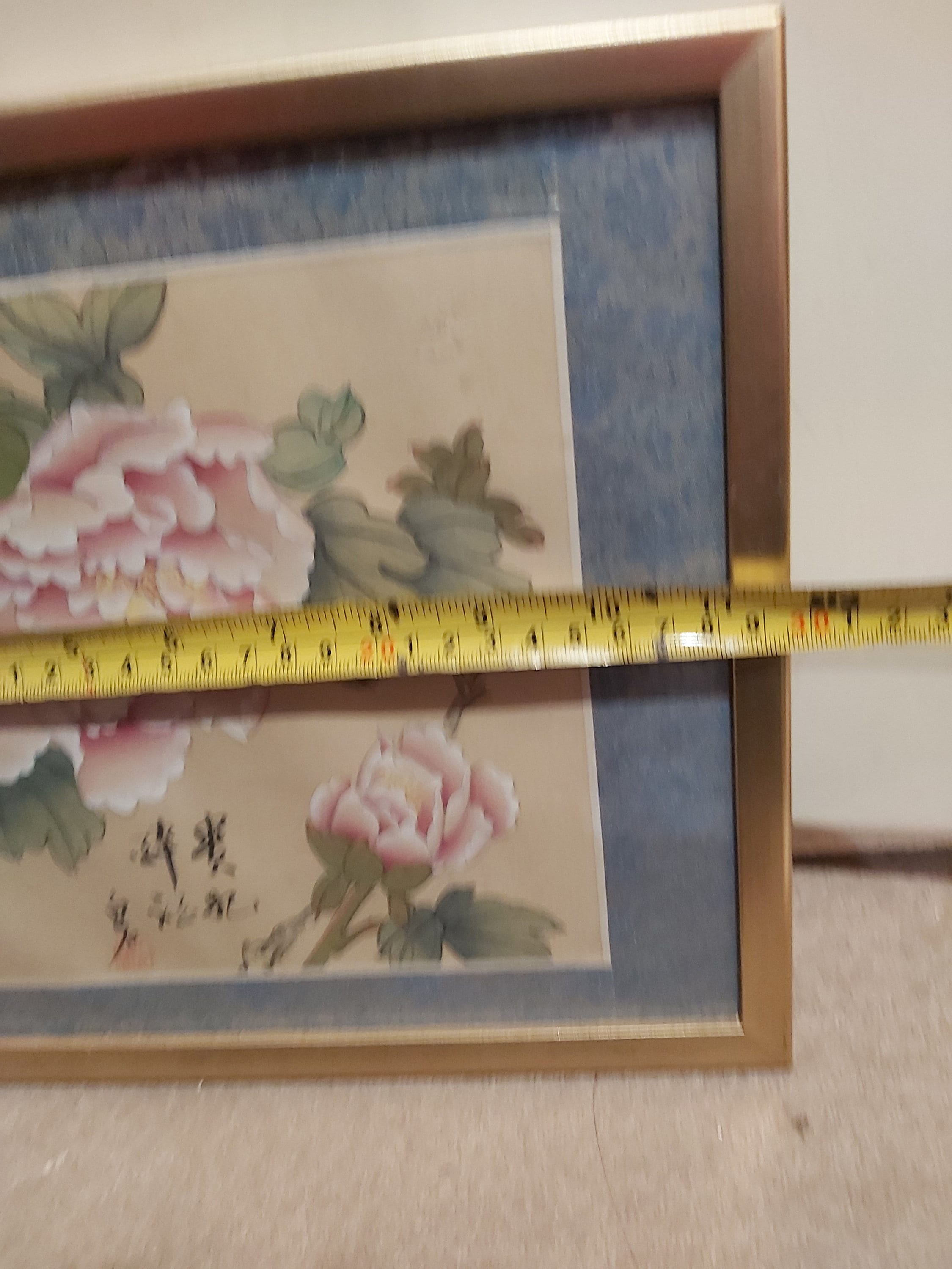 Vintage 2pcs Chinese Silk Painting Flowers Signed S30cm 26cm - Etsy ...