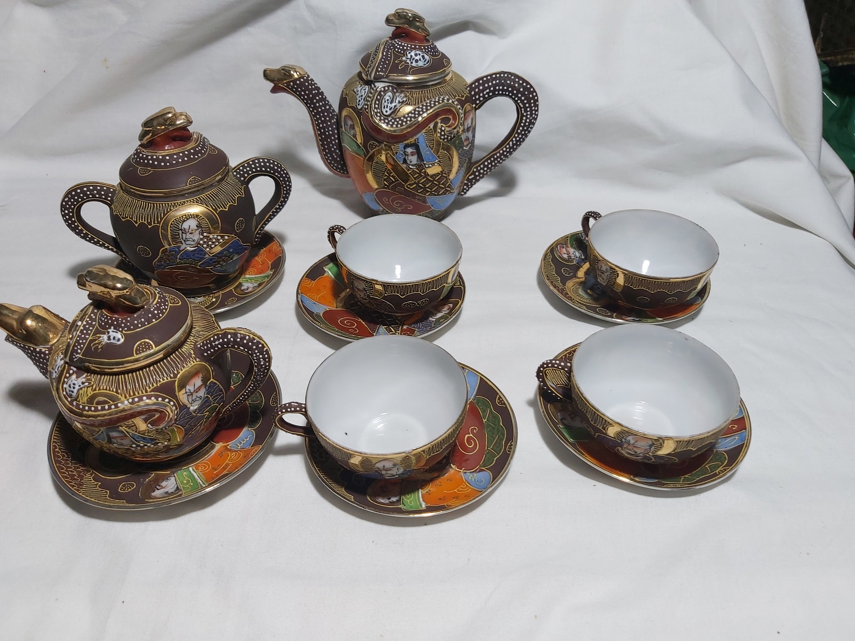 Antique Japanese Eggshell Porcelain Tea Coffee Set 13pcs - Etsy