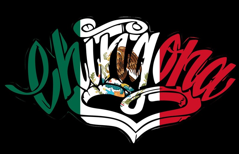 Chingona Calligraphy Graffiti SVG PDF JPEG Mexican Flag Cricut Design ...