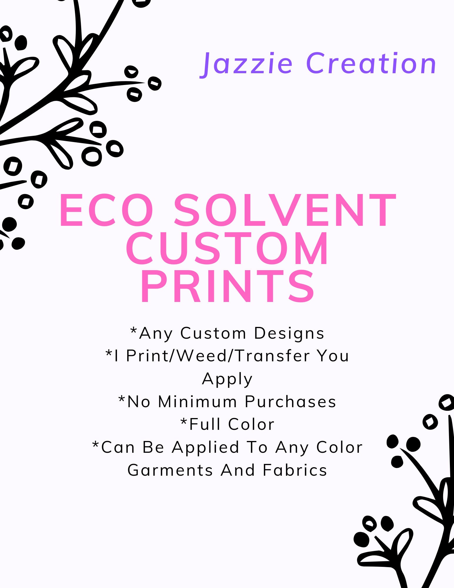 Custom Eco Solvent Prints - Etsy