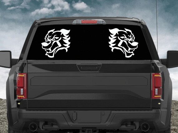 Wolf sticker Wolf bumper sticker Gift Wolf stare to the right car decal ...