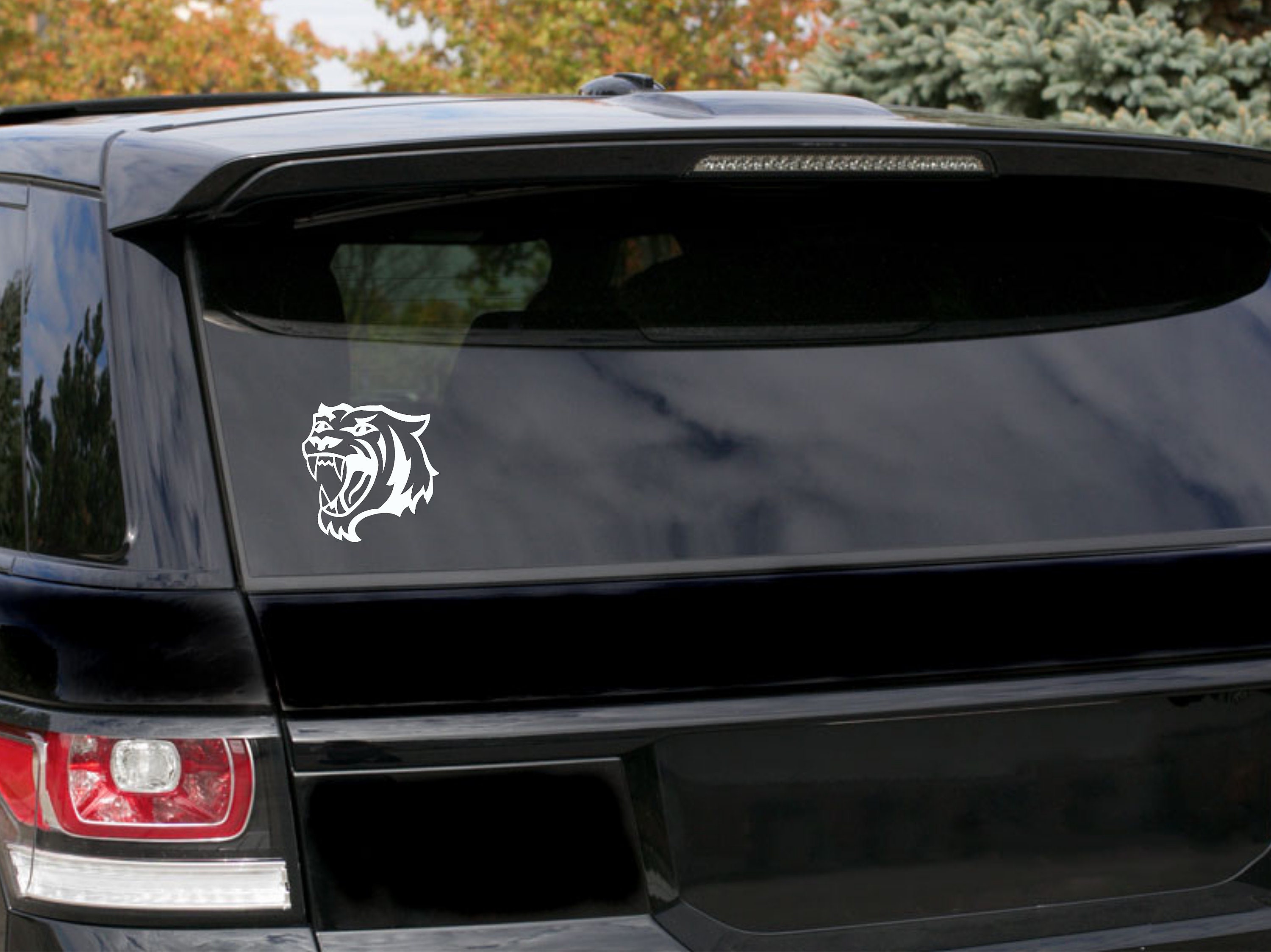 Tiger Stare to the Left Car Decal, Tiger Bumper Sticker, Tiger Sticker ...