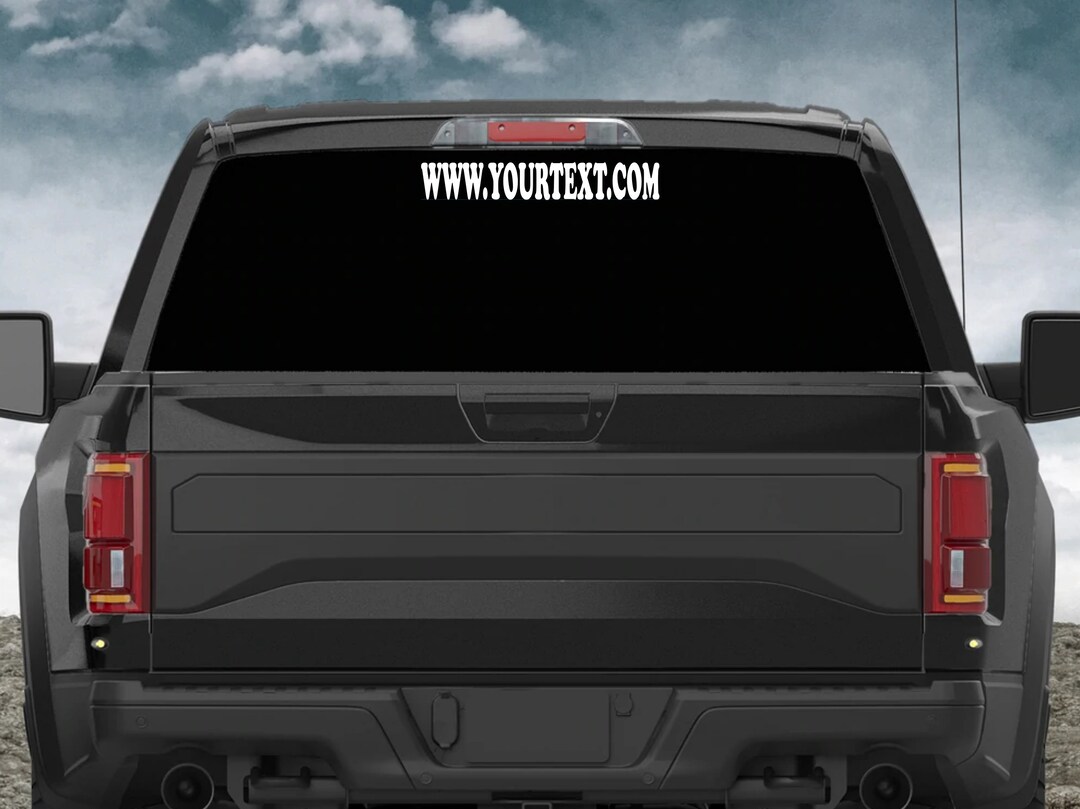 Custom Made to Order Windshield Sign Decal Available in Four Font ...