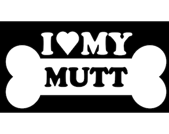 Mutt Car Decal - Etsy