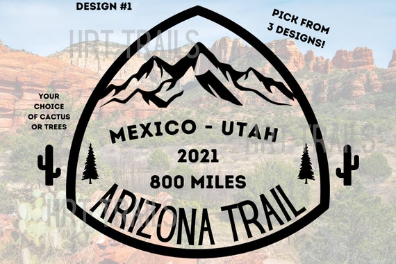 Arizona Trail Window Decal Hiking Backpacking AZT | Etsy