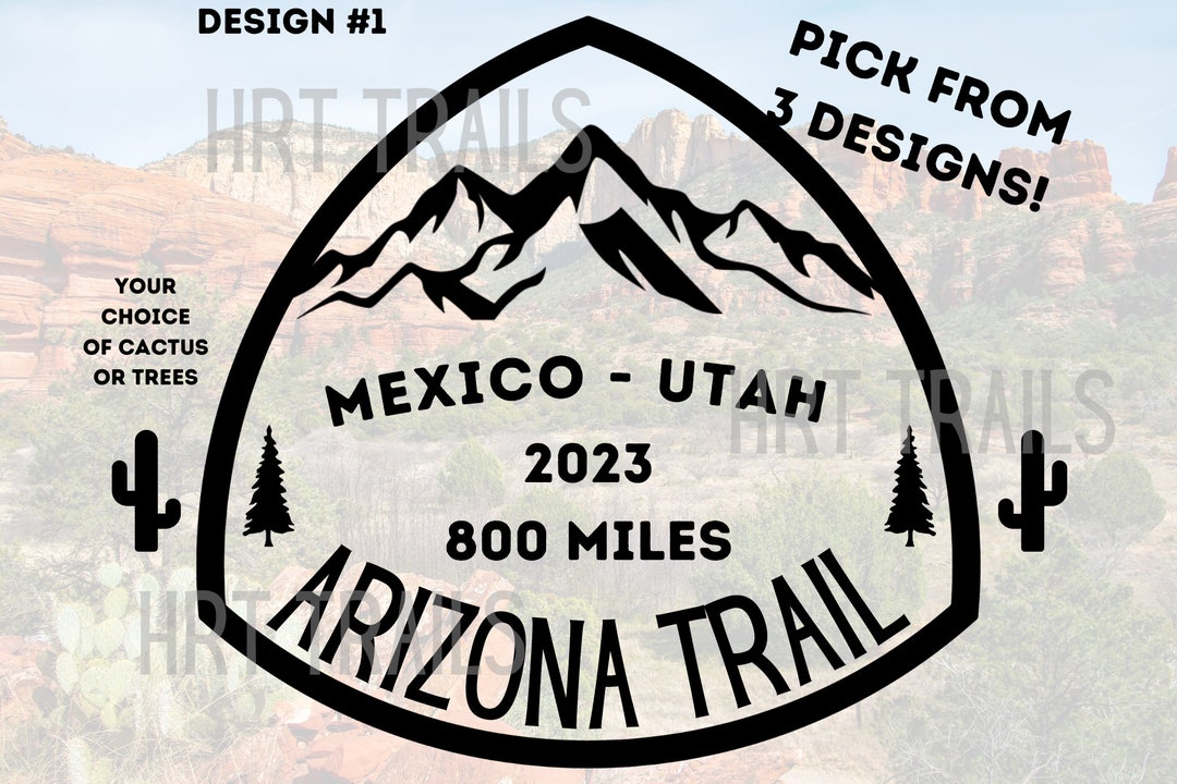 Arizona Trail Window Decal - Hiking - Backpacking - AZT - Customizable ...