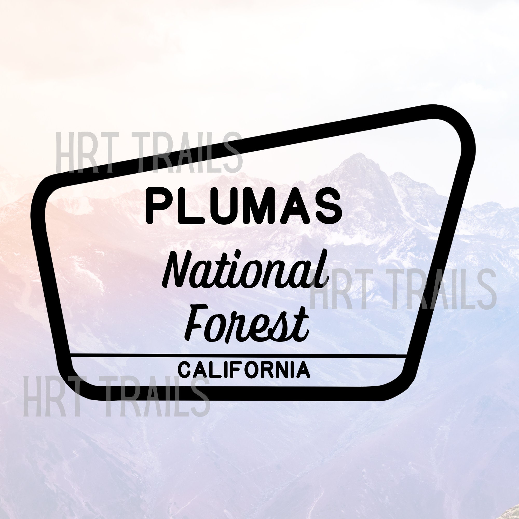 Plumas National Forest Vinyl Car Decal California NF - Etsy