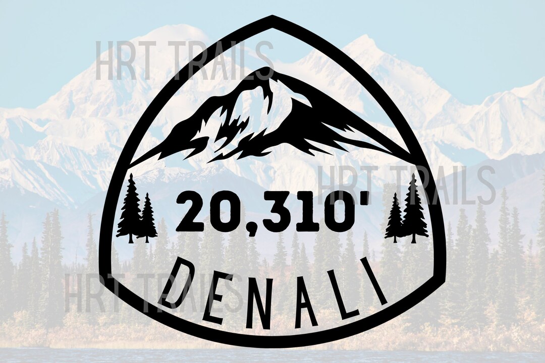Denali Window Decal Hiking Backpacking Summit Mountaineering - Etsy