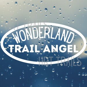 Wonderland Trail Angel Window Decal - Hiking - Backpacking - Etsy