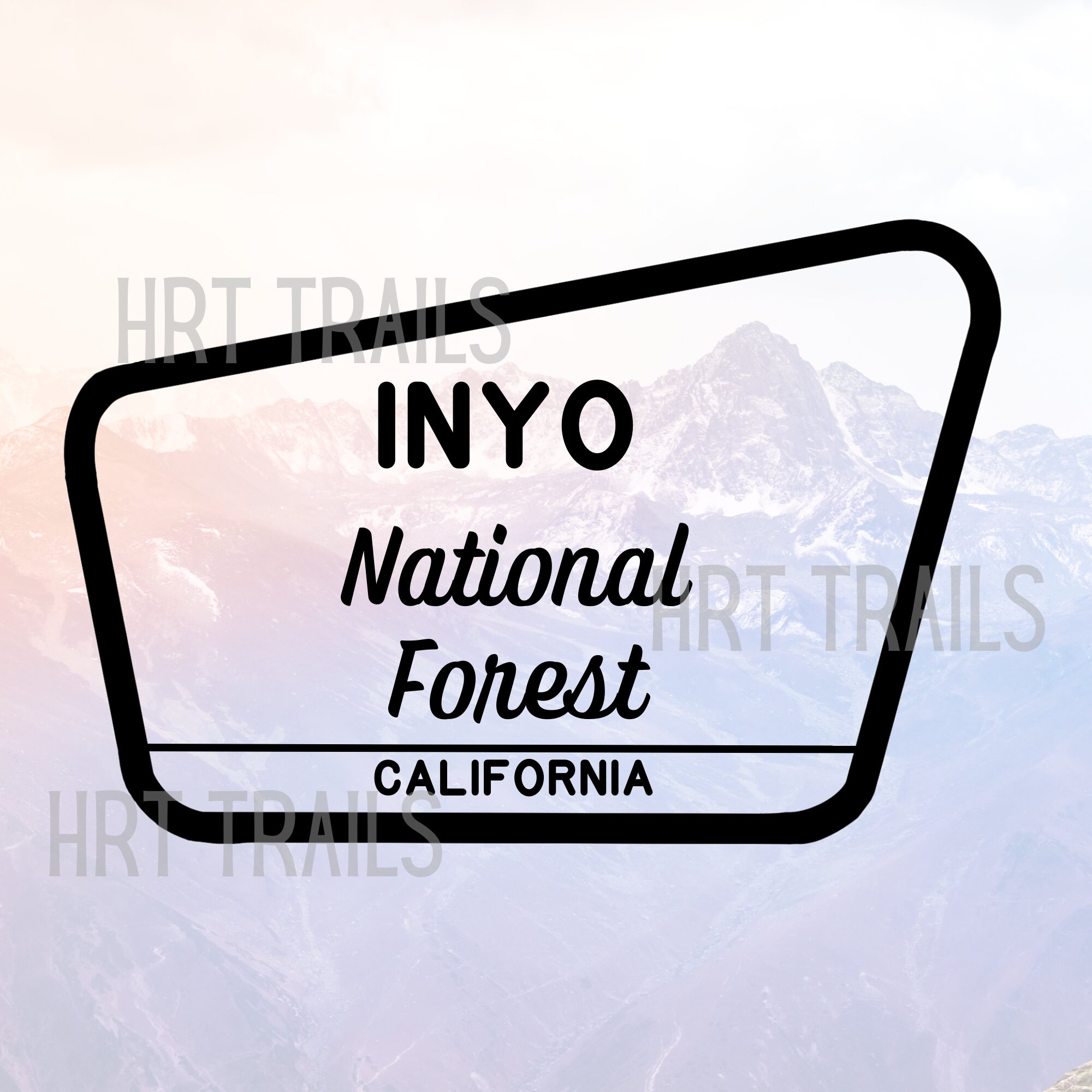 Inyo National Forest Vinyl Car Decal California NF - Etsy