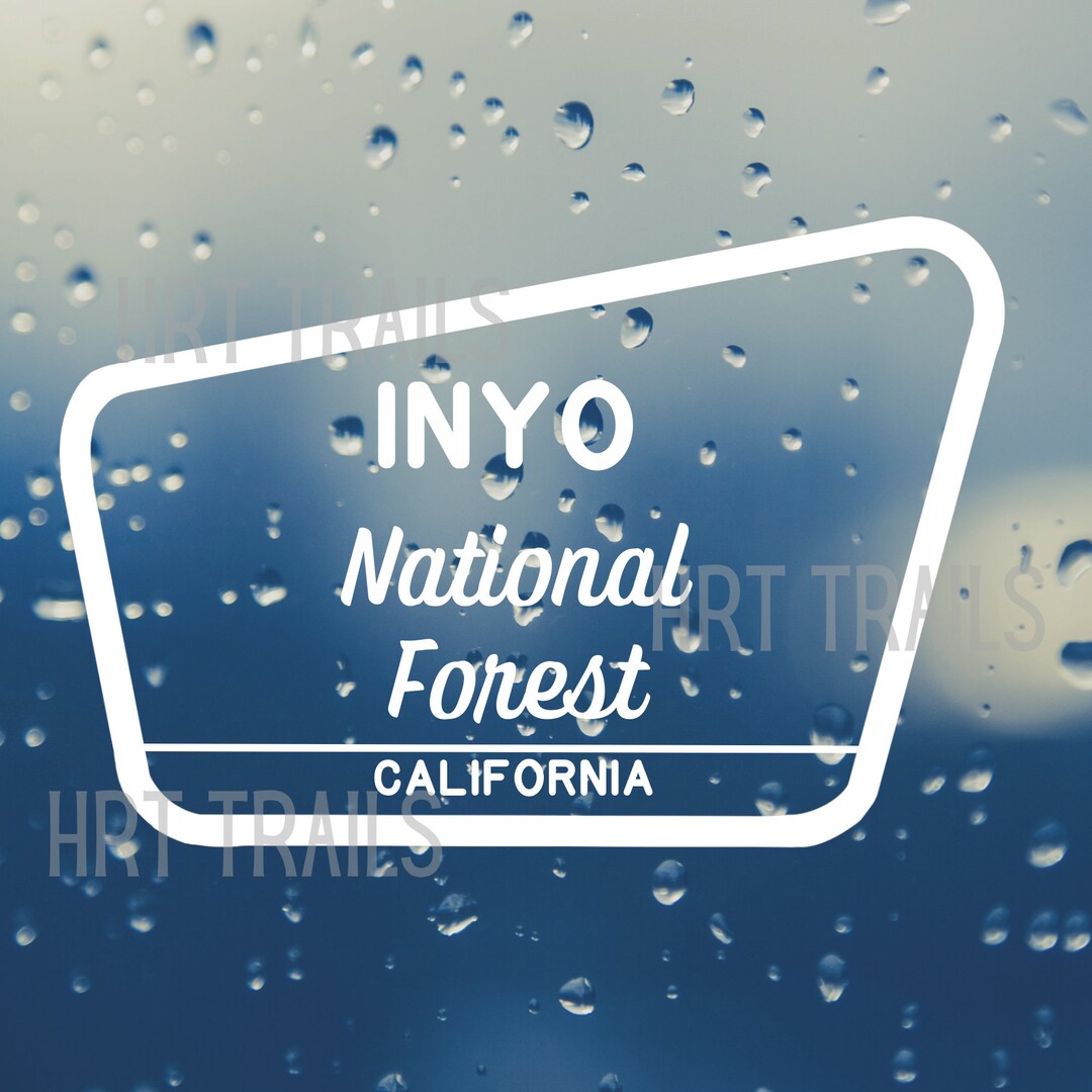Inyo National Forest Vinyl Car Decal - California NF - Etsy