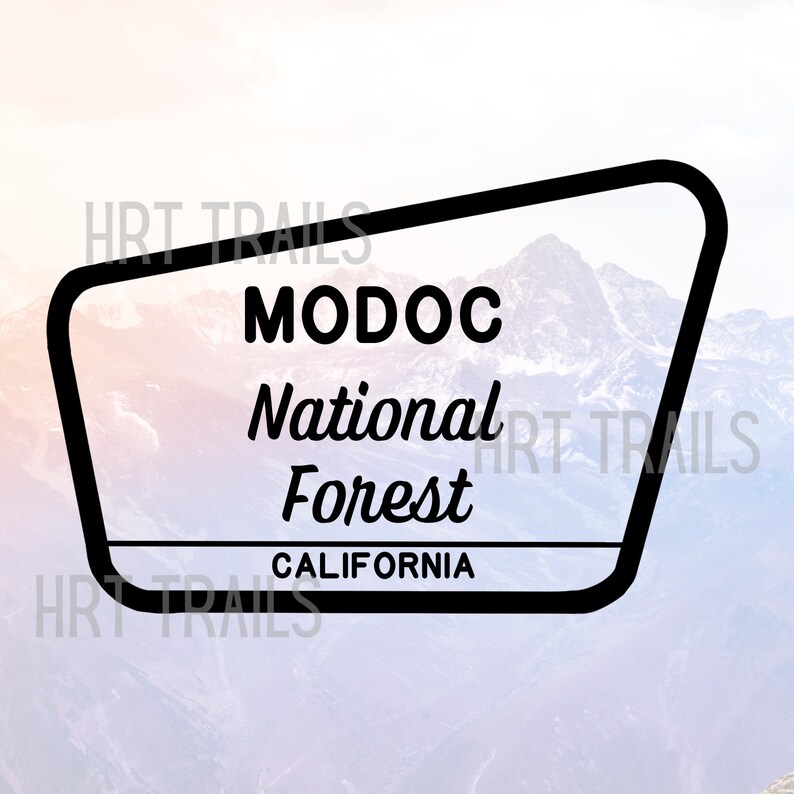 Modoc National Forest Vinyl Car Decal - California NF - Etsy
