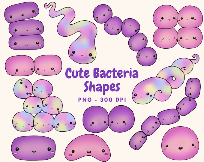 Cute Body Cells Clip Art Digital Download, Biology Clip Art , Kawaii ...