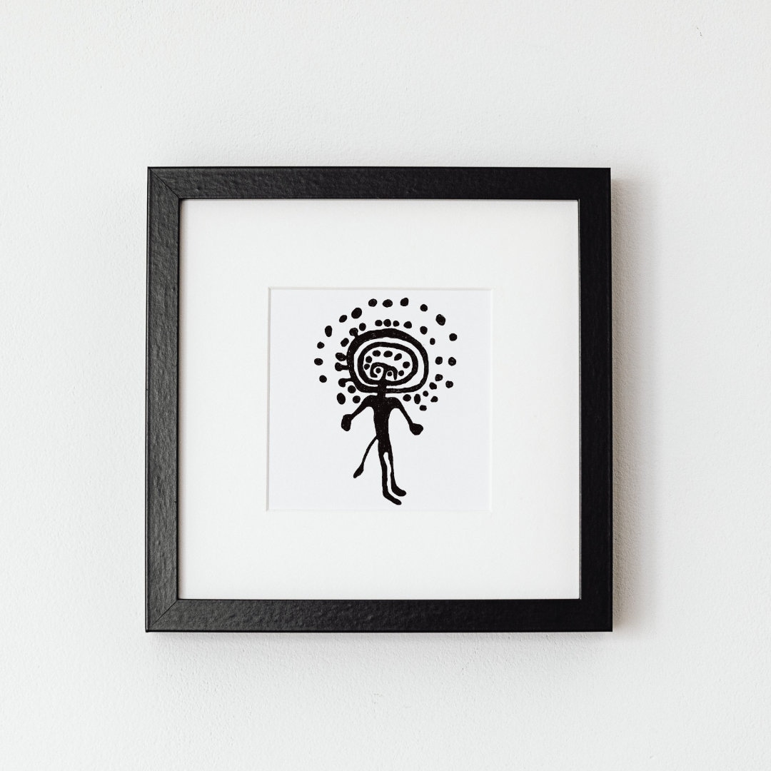 Cave Drawings Print, Ancient Age Poster, Square Print, Minimalist Wall ...