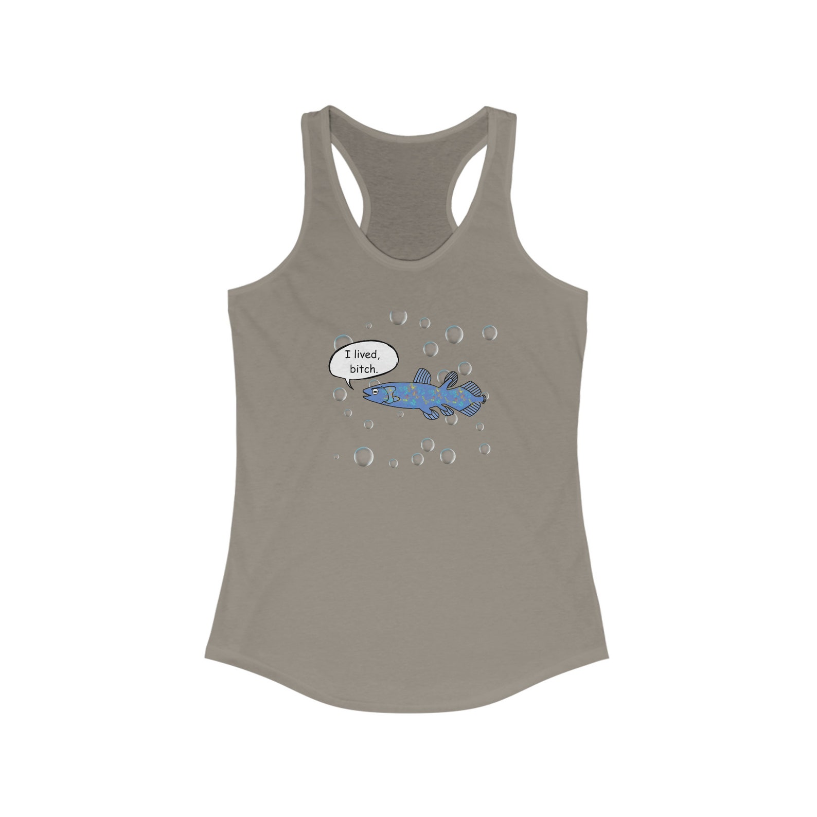 Funny Coelacanth Meme, Internet Fish, Ideal Racerback Tank - Etsy