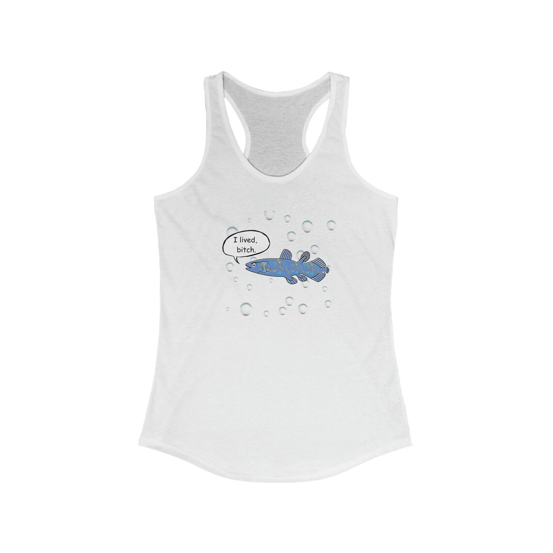 Funny Coelacanth Meme, Internet Fish, Ideal Racerback Tank - Etsy