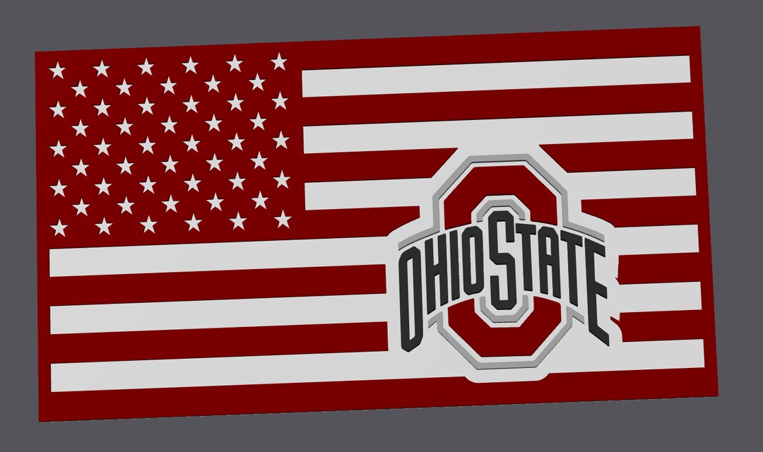 Laser Ohio State University Logo USA Flag, Svg, Pdf, Digital File - Etsy