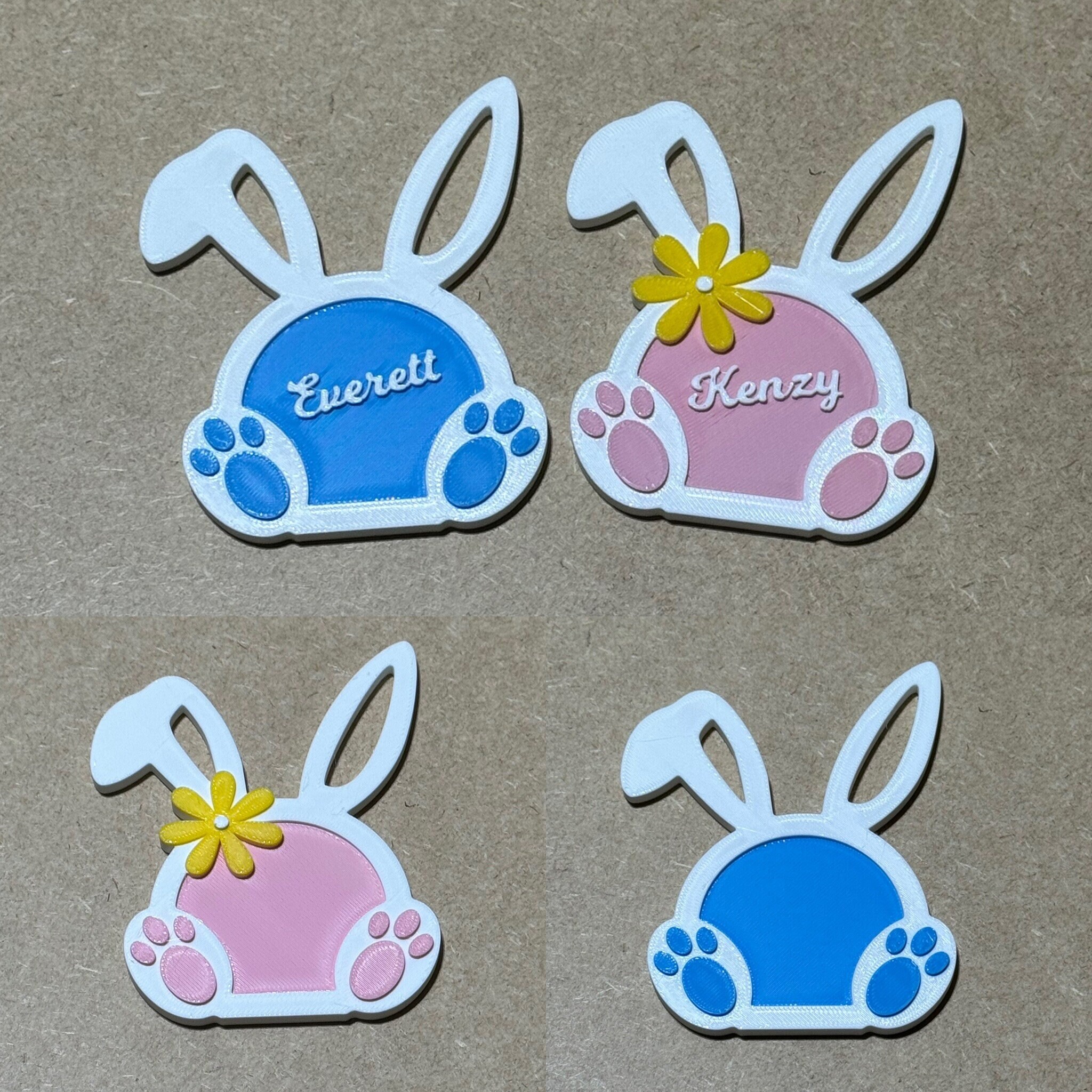 3d Print | Easter Bunny / Rabbit, Layered Designs for Easy 3d Printing ...
