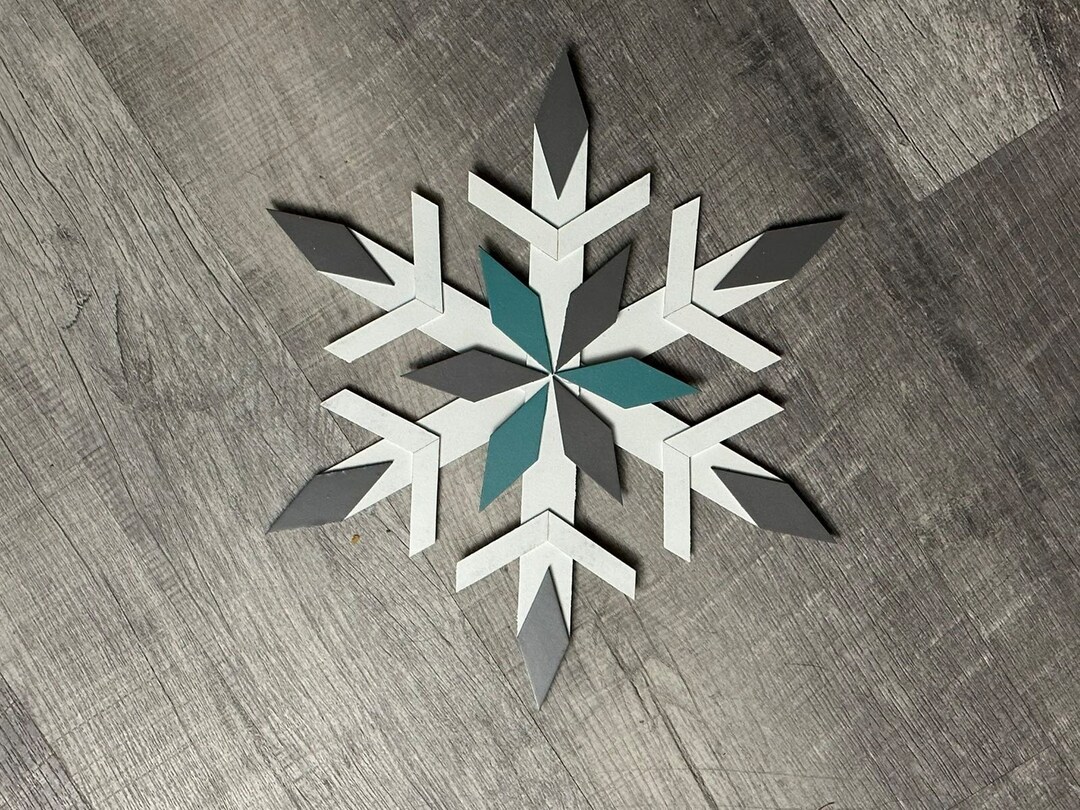 Snowflake 3D SVG PDF for Laser or Cricut / Silhouette - Etsy