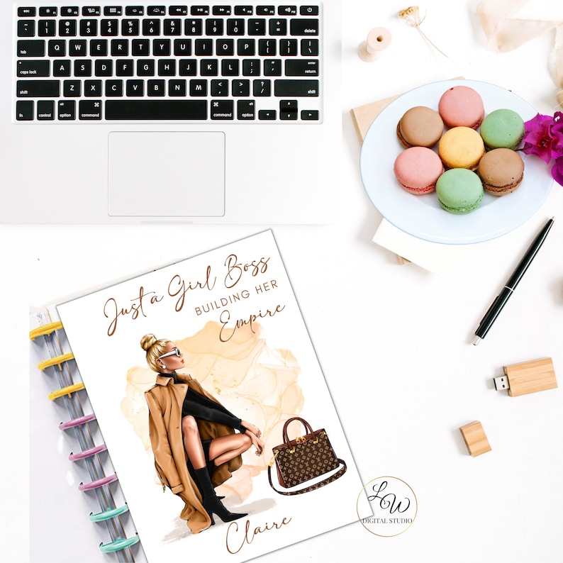 Boss Baby Happy Planner Covers, Fashion Girl Boss Printable Cover Set ...