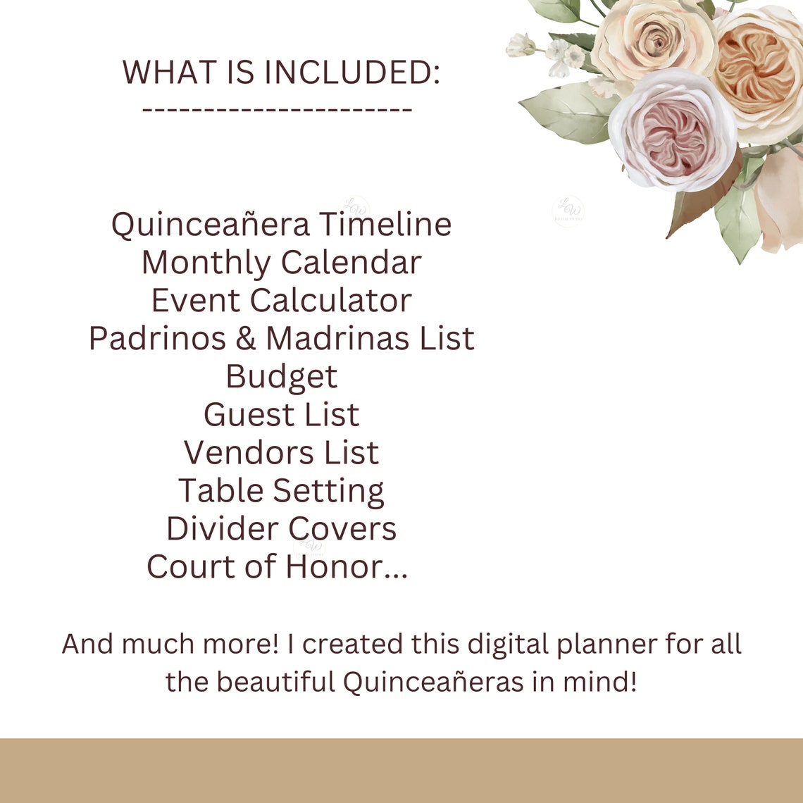 Quinceañera Planner Fully Editable , Neutral Colors Mis XV Años US ...