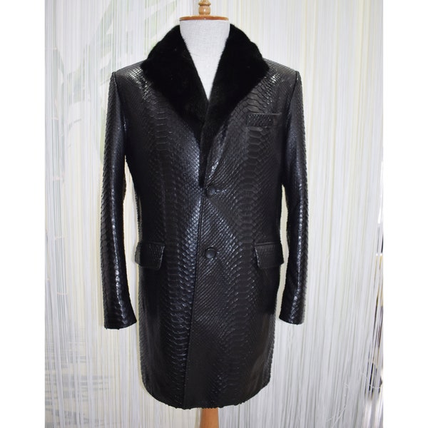 Mens Fur Collar Coat - Etsy