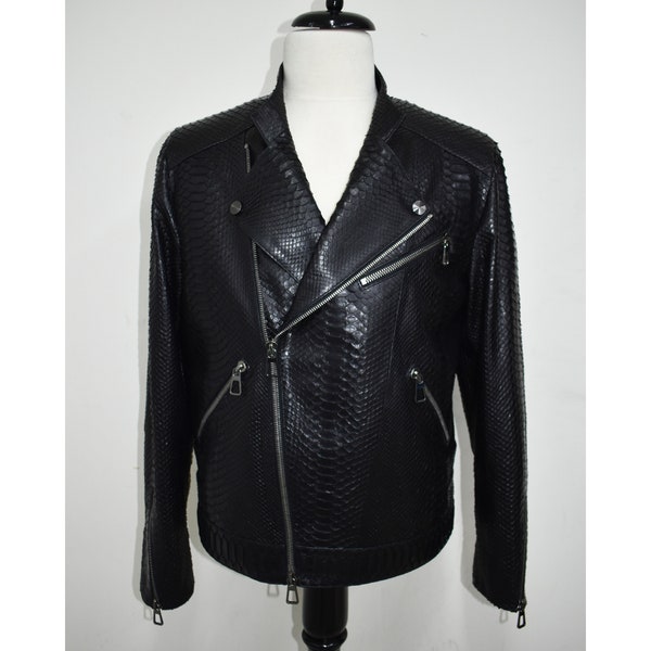 Snake Skin Biker Jackets Mens - Etsy