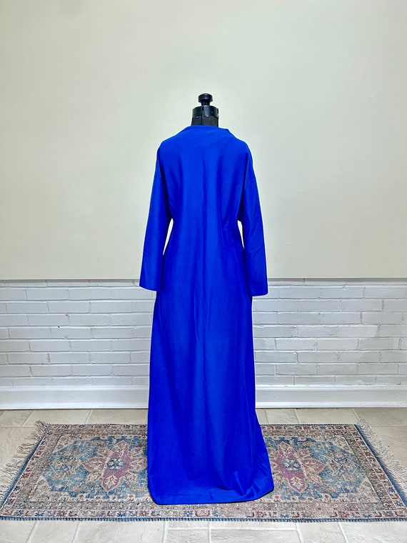 1960s Shadowline Half-Zip Blue Robe/ 60s Mod - Gem