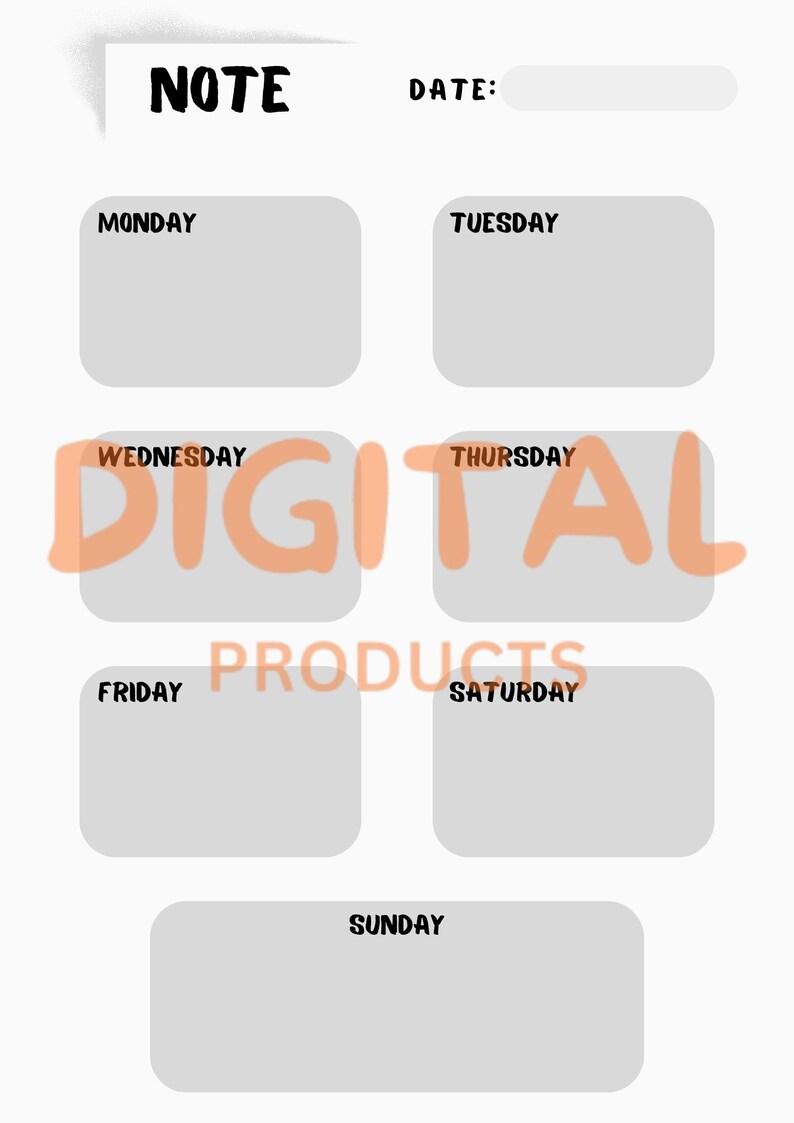 Printable Daily Tracker PDF – Track Habits, Goals Productivity - Etsy