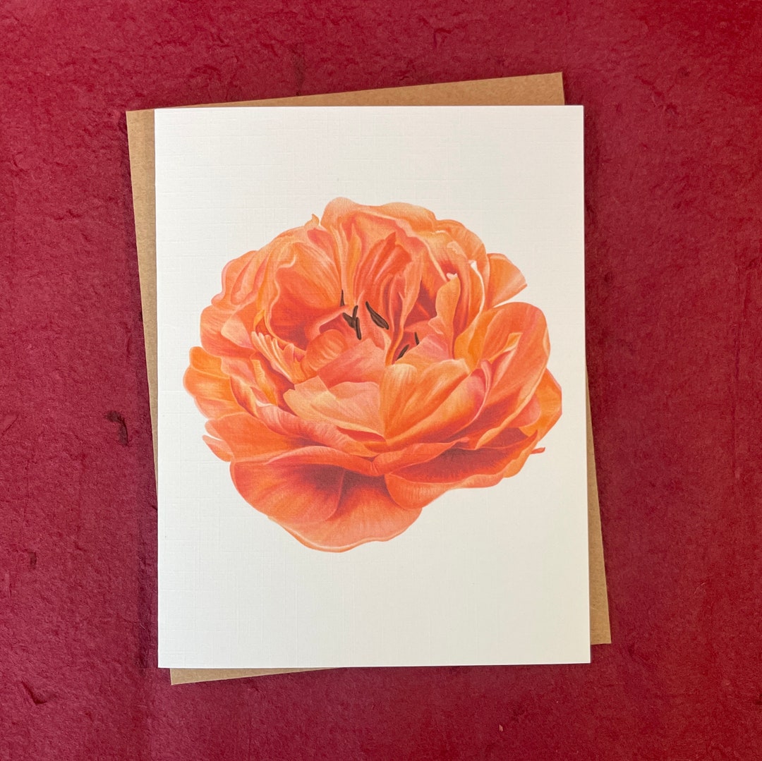 Double Tulip Card - Etsy