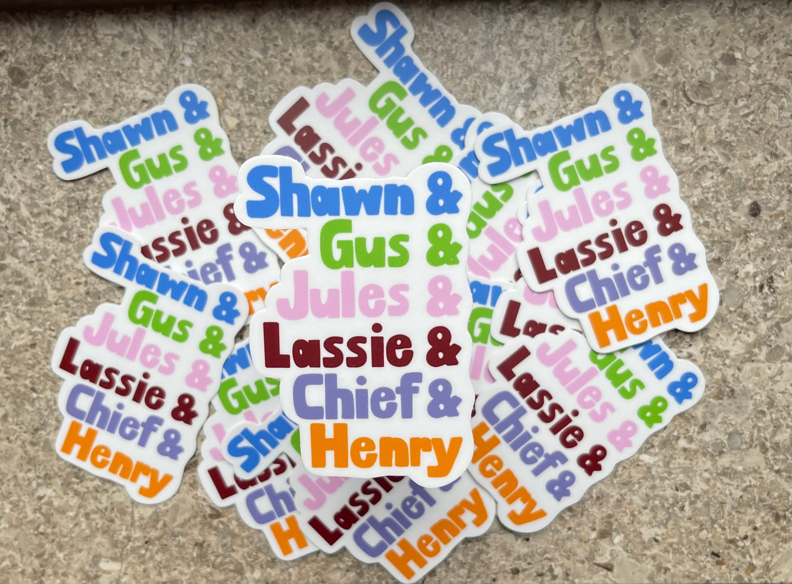 Psych Characters Vinyl Sticker - Etsy