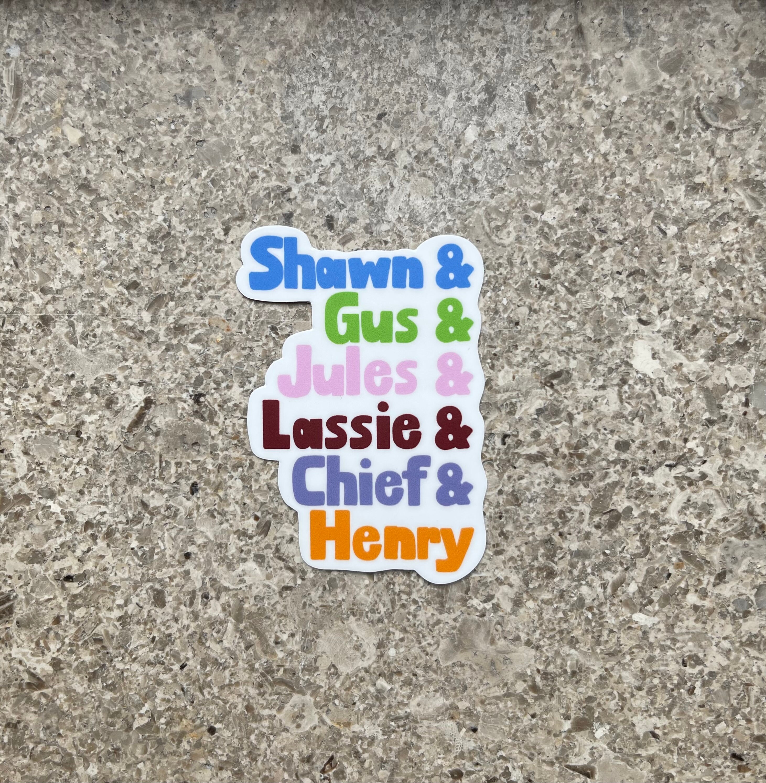 Psych Characters Vinyl Sticker - Etsy