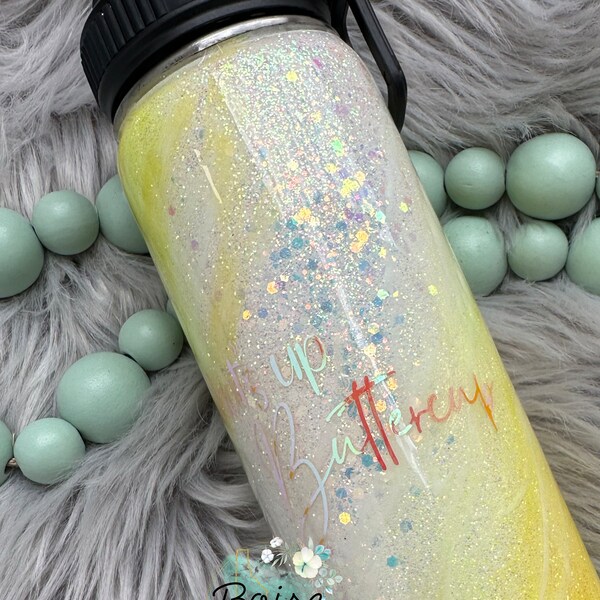 Glitter Water Bottle - Etsy