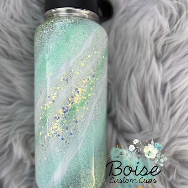 Glitter Water Bottle - Etsy