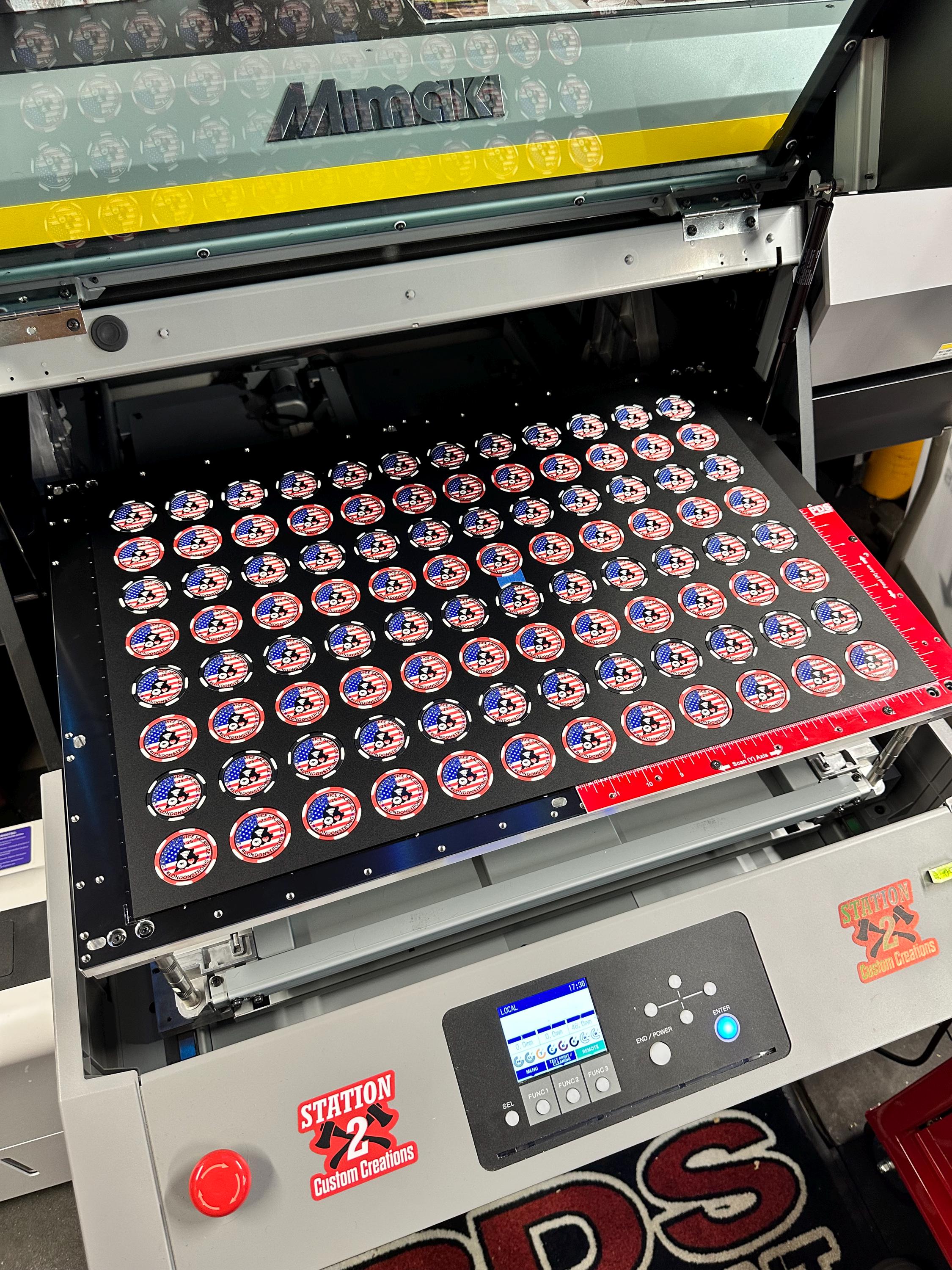 96 Count Poker Chip Jig for Mimaki UJF-6042 – Vector File + Rasterlink ...