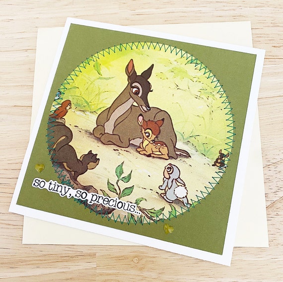 Bambi Baby Card Bambi Little Golden Book Greeting Card - Etsy