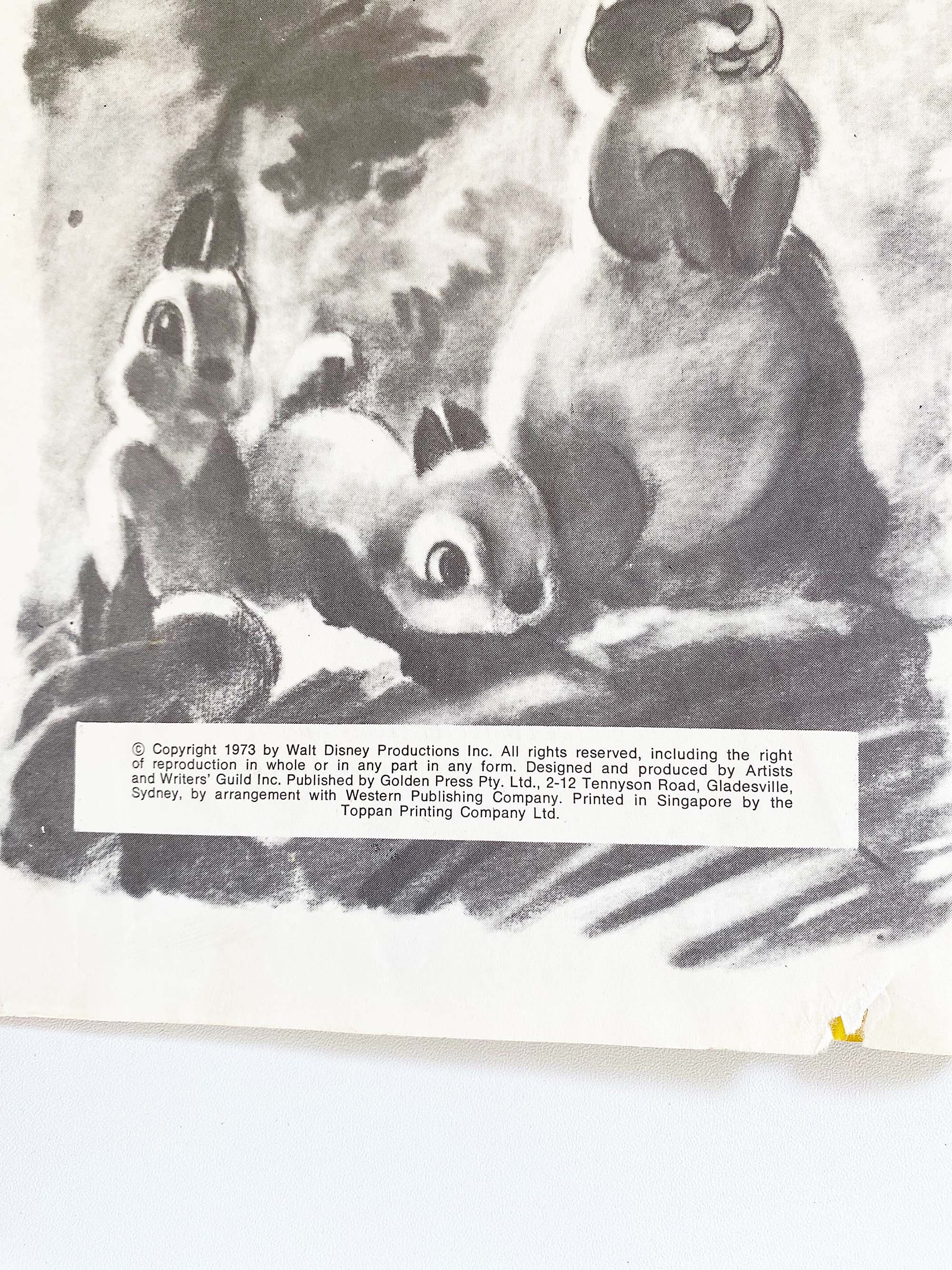 Walt Disney Thumper, Little Golden Book, Vintage, Hardcover, 1973 ...