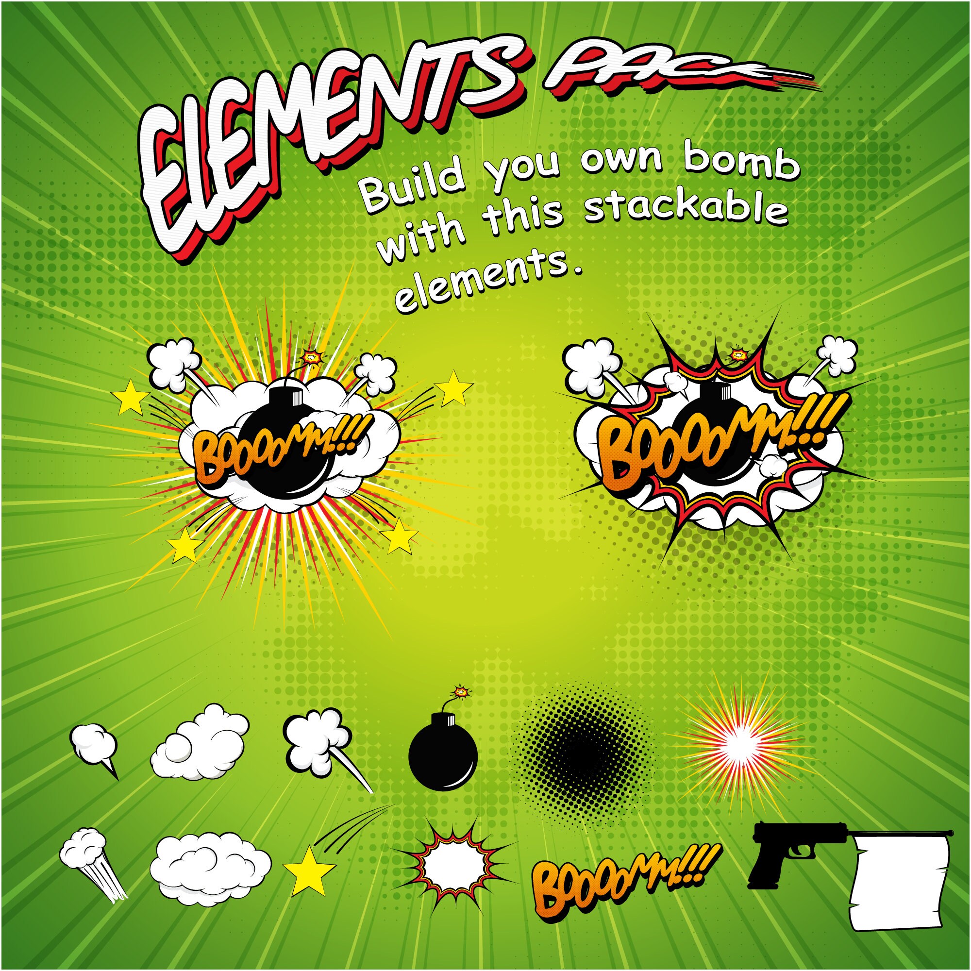 Comic Explosions, Comic Book, Superhero Explosions, Comic Speech ...