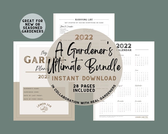 Gardening Tools Outdoor & Gardening Financial Printable PDF A Gardener ...