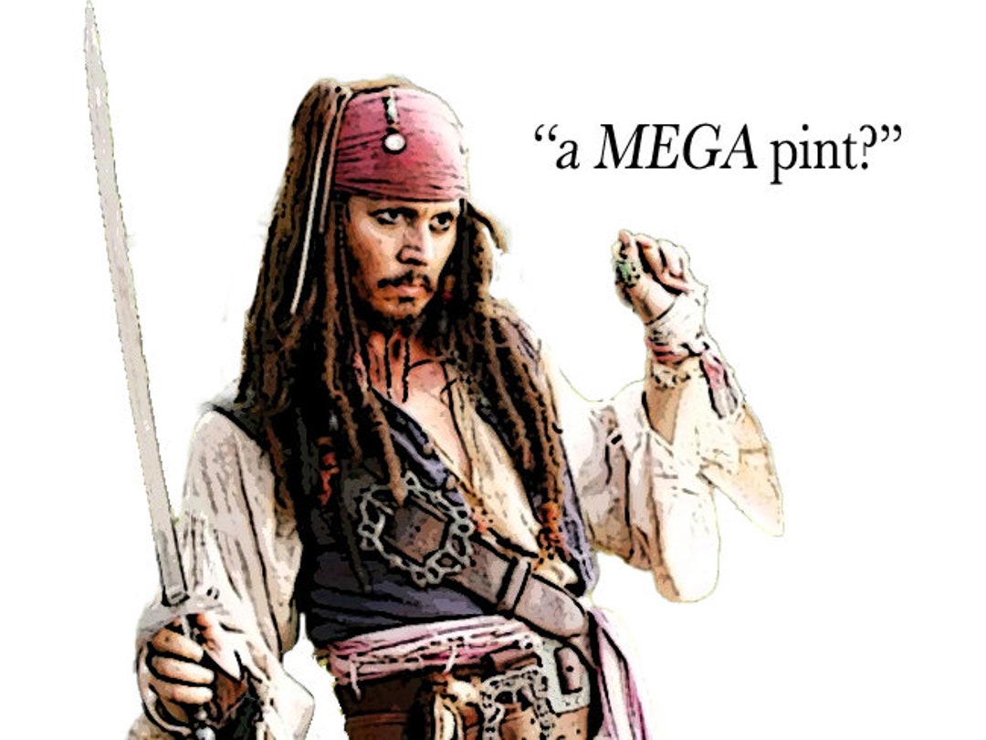 A Mega Pint Svg Johnny Depp Jack Sparrow - Etsy
