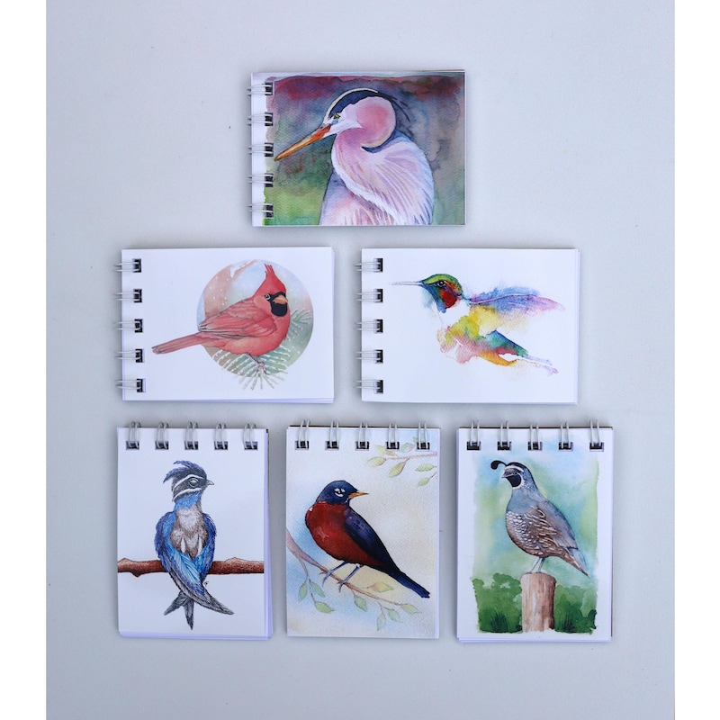 Mini Notebook Birds - Etsy