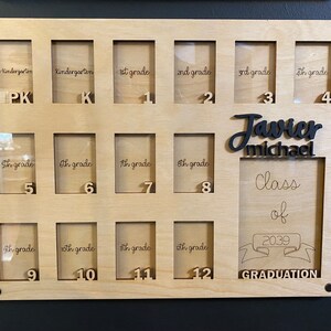 School Days Picture Frame- Laser Cut Personalized - Etsy